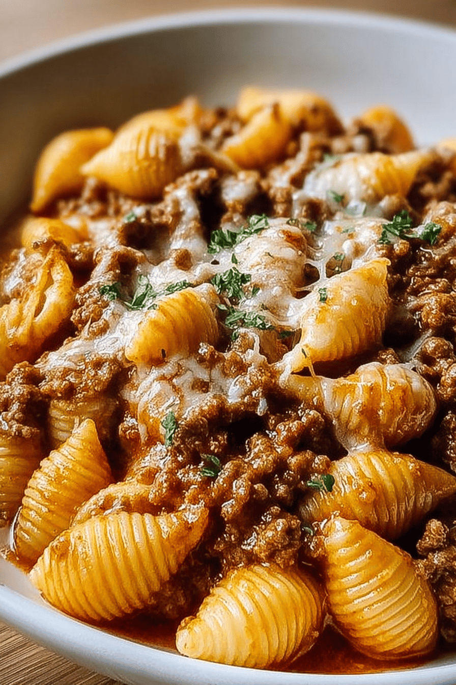 Cheesy Beef Pasta Shells Recipe For Quick Comfort Meals